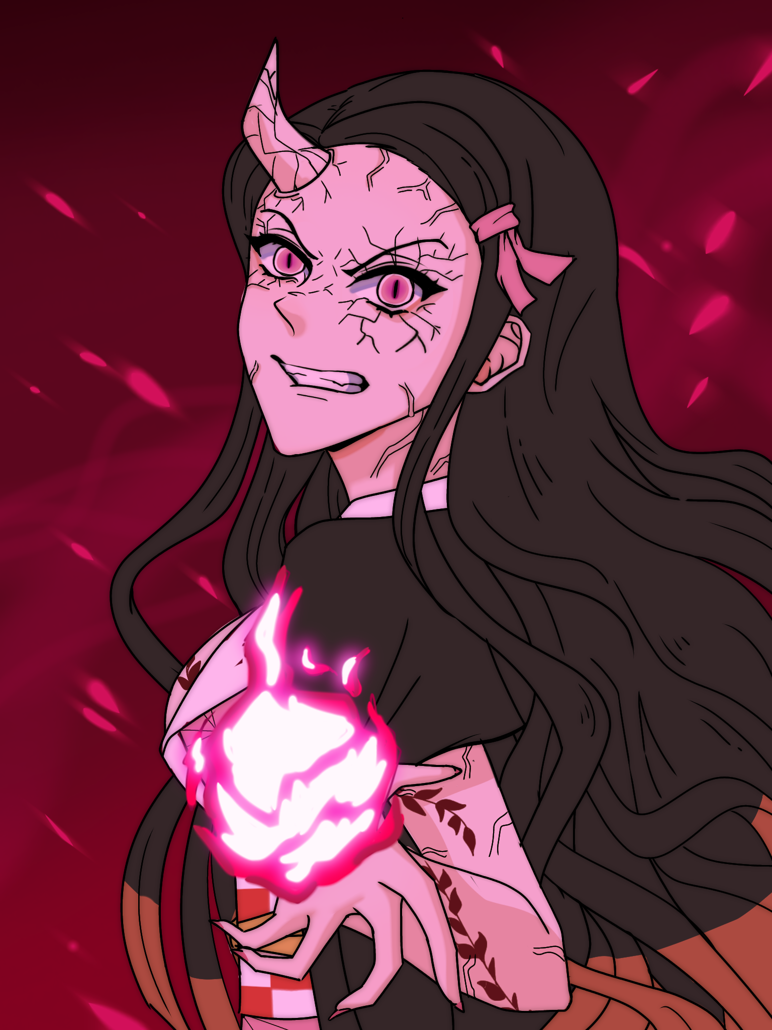 Nezuko FA Demon Form - ibisPaint