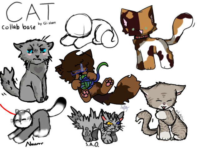 cat collab - ibisPaint