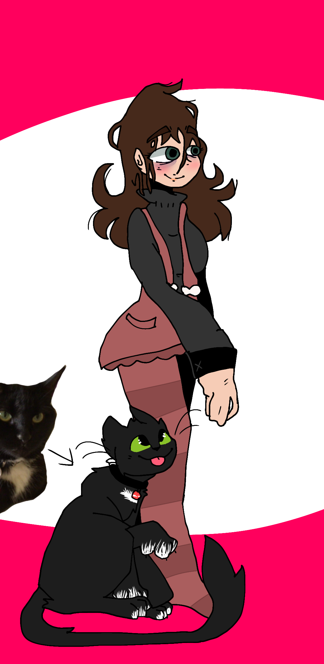 Me and my cat, Astrid - ibisPaint