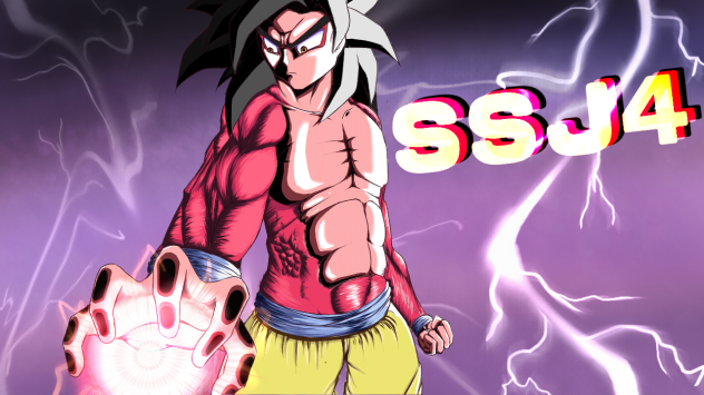 SSJ4 Fan Art Color (Full Contrast) - ibisPaint