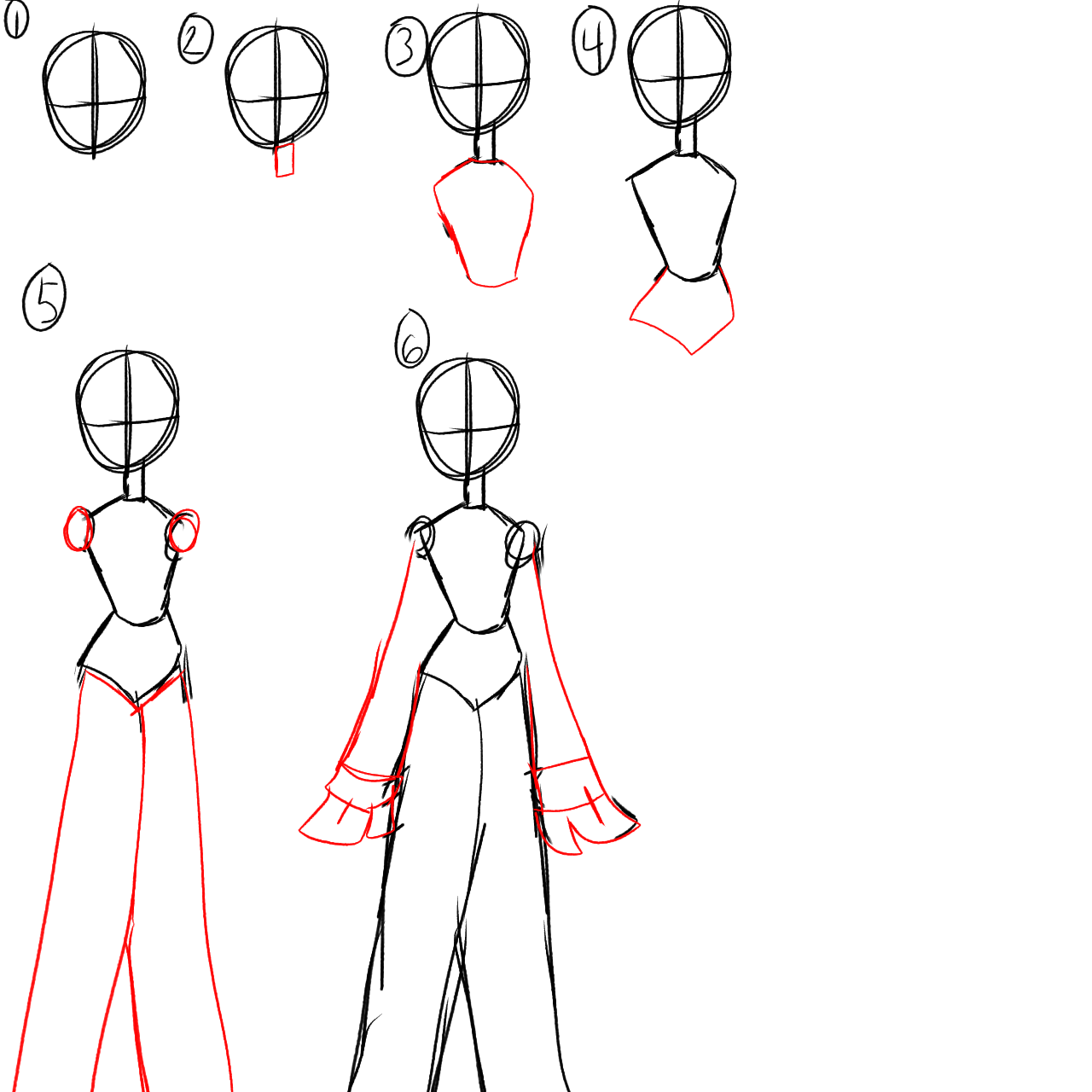 how I draw bodys - ibisPaint