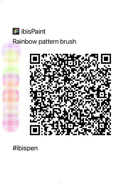 Rainbow pattern brush - ibisPaint