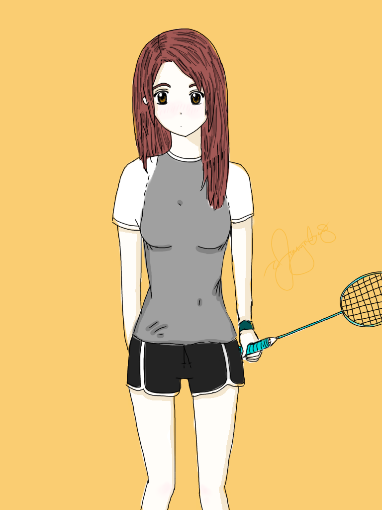 Badminton Girl - ibisPaint