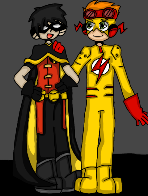 Robin&Kid flash - ibisPaint
