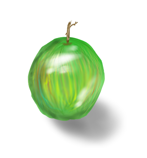 My attempt on a real looking apple lol - ibisPaint