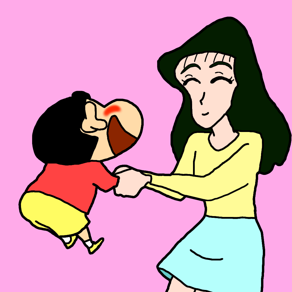 Shin-chan y Nanako - ibisPaint