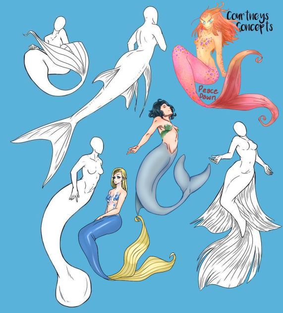 Mermaid oc collabe - ibisPaint