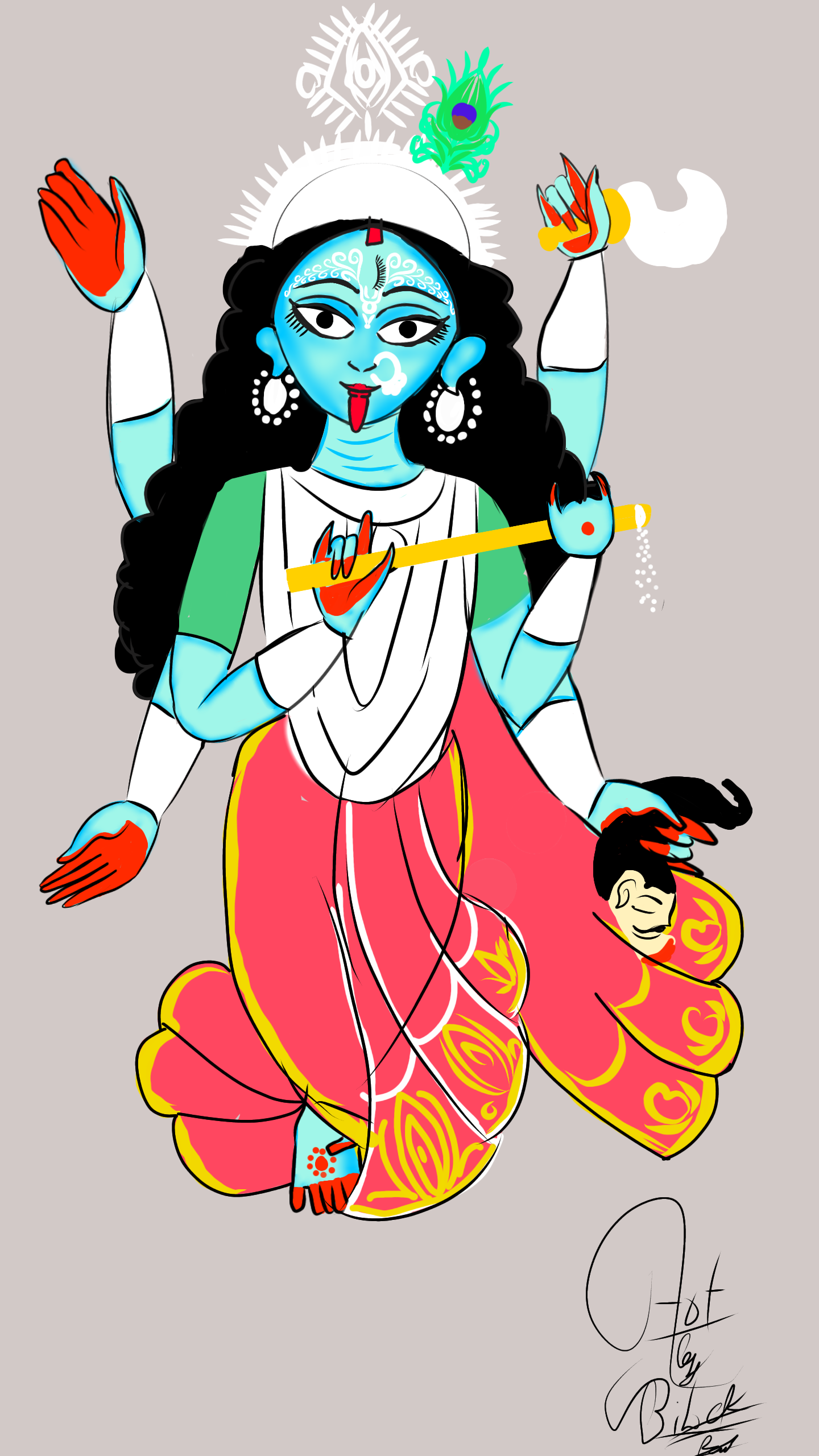 Goddess Krishnakali of west bangal - ibisPaint