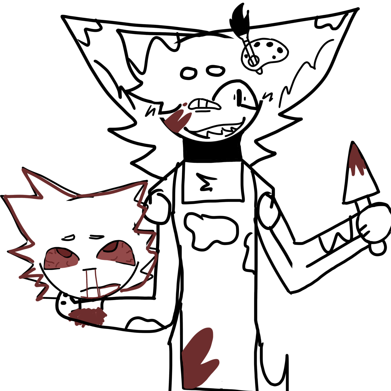 ️TW ️ blood, gore, decapitation, blade. - ibisPaint