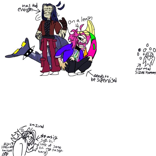 doodle of Tyohoshi and Cory - ibisPaint