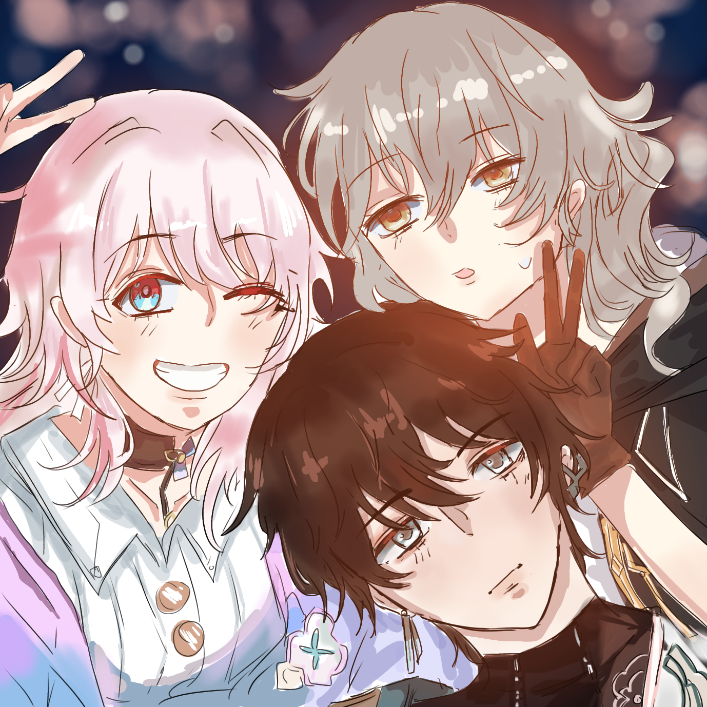 trash can trio - ibisPaint