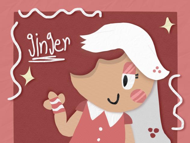 Dandy world ginger paper art - ibisPaint