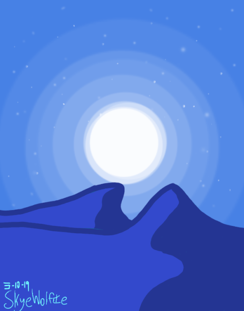 Night Hill Thing - ibisPaint