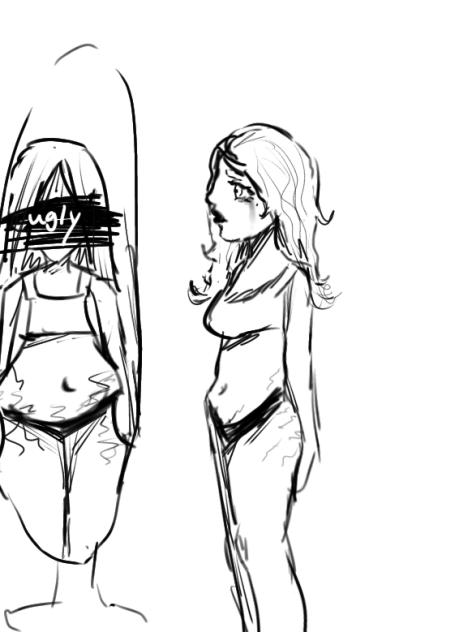 Body dysmorphia - ibisPaint