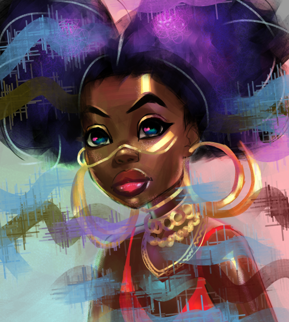 afro princess - ibisPaint