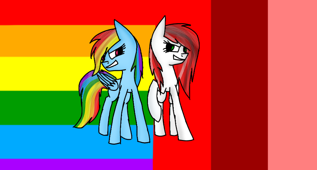 Rainbow Dash And Lightning Bolt - ibisPaint