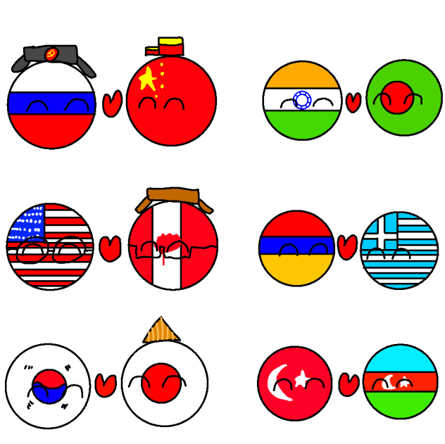 countries and their allies - ibisPaint