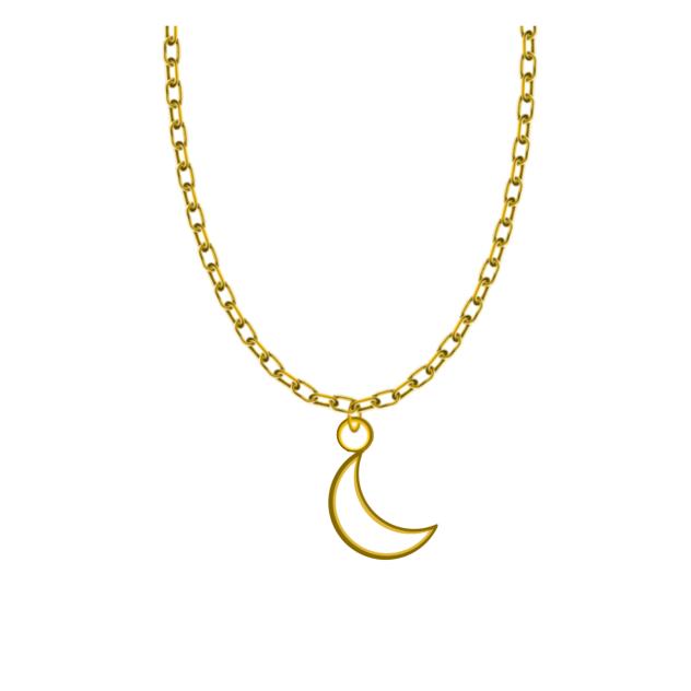new moon pendant - ibisPaint