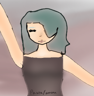 Y2K emo green haired girl(don’t steal) - ibisPaint
