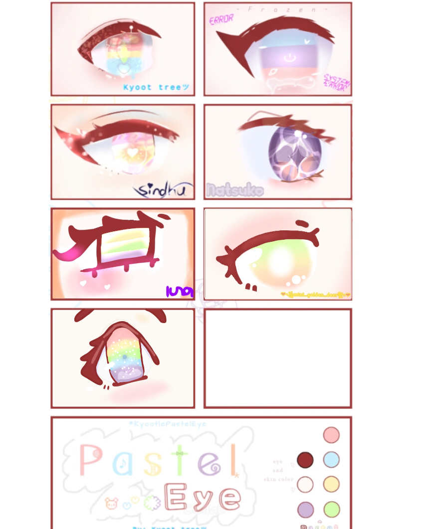 Pastel Eye Collaboration - ibisPaint
