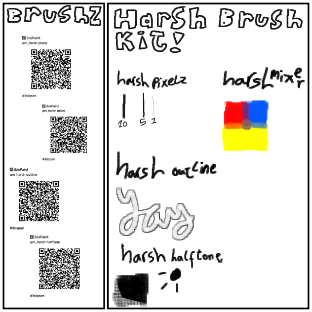 new harsh brush kit - ibisPaint