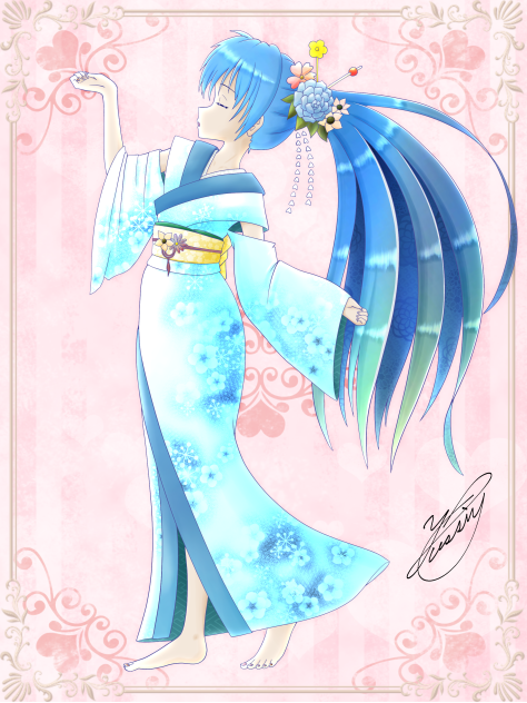 summer kimono - ibisPaint