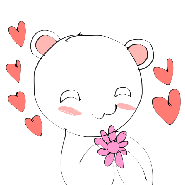 Bear go flower - ibisPaint