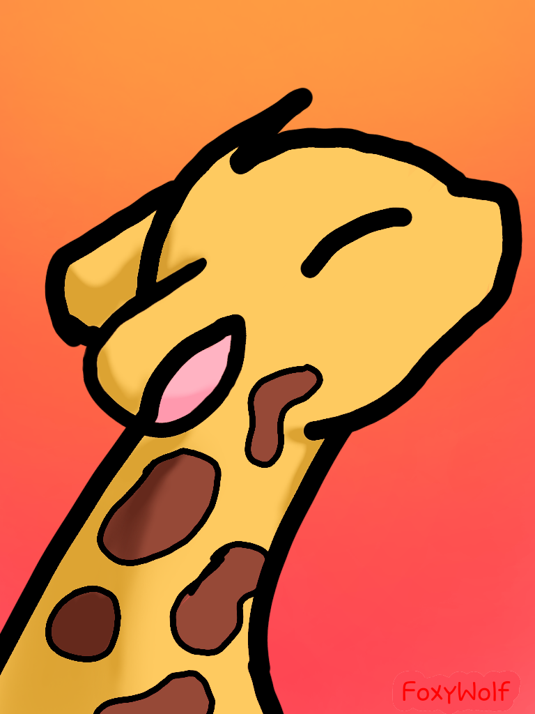 baby giraffe - ibisPaint