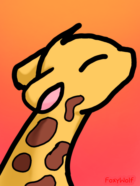 baby giraffe - ibisPaint