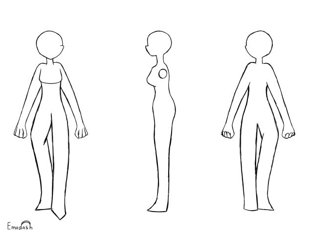 Character ref sheet base - ibisPaint