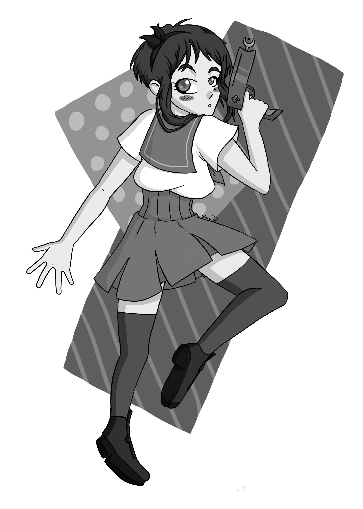 schoolgirl assassin (speedpaint) - ibisPaint