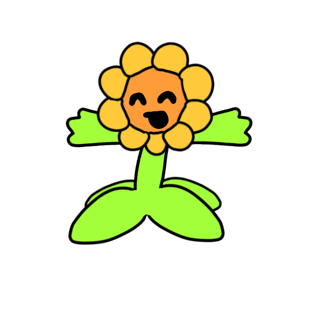 flor esquisita pulando ai - ibisPaint