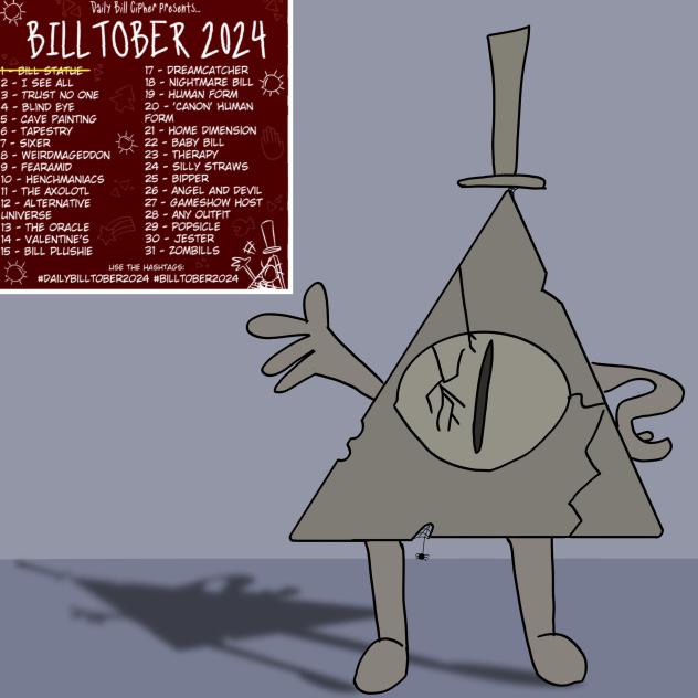 Billtober Day 1-Bill Statue - ibisPaint