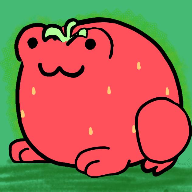 Strawberry frog - ibisPaint