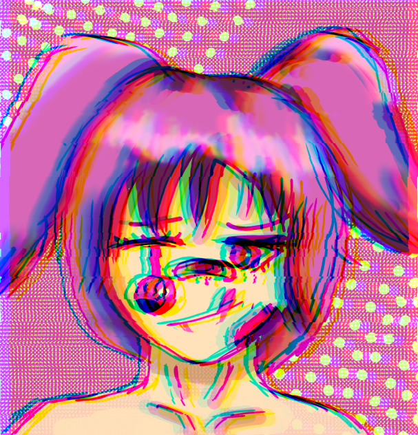 glitchy girl - ibisPaint