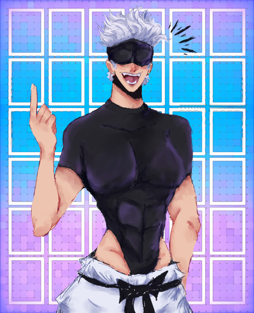 Satoru Gojo fanart doodle - ibisPaint