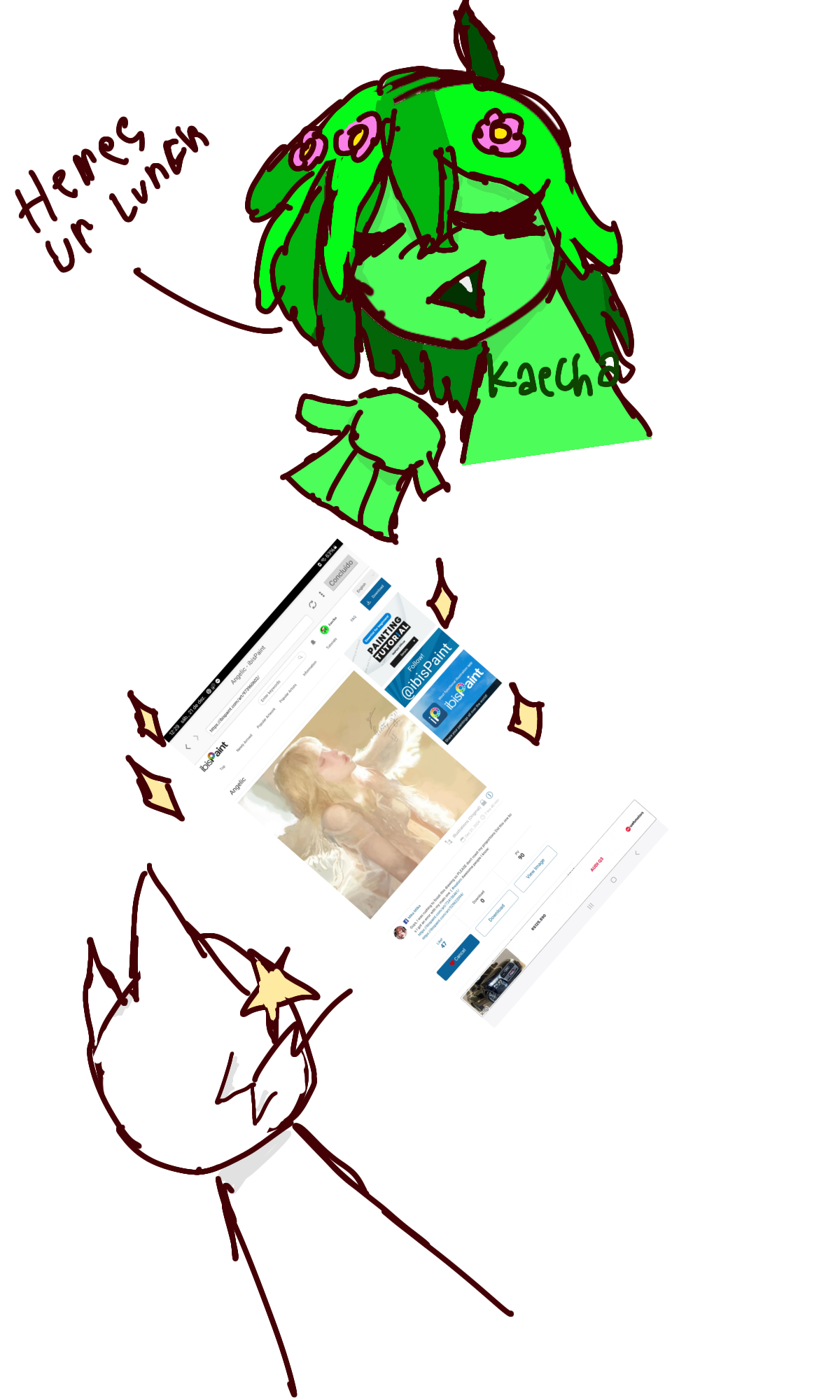 omg mika milka!!!om nom nom - ibisPaint