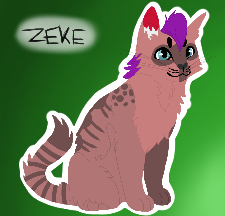 Zeke as a cat - ibisPaint