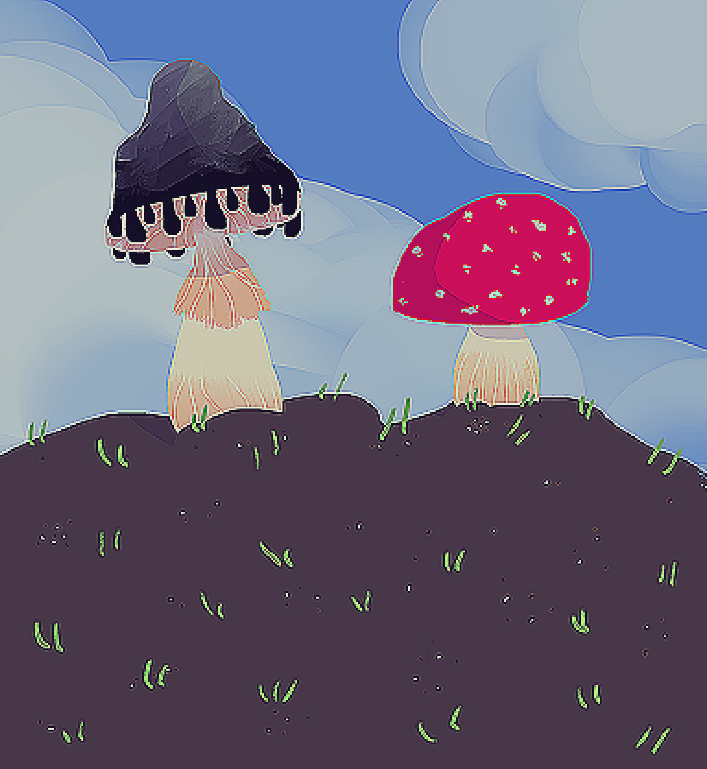 more non-edible mushrooms - ibisPaint