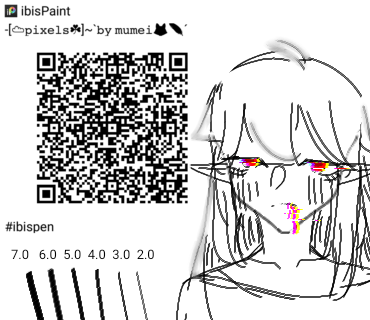 -Qr brush- -pixel- by mumei - ibisPaint