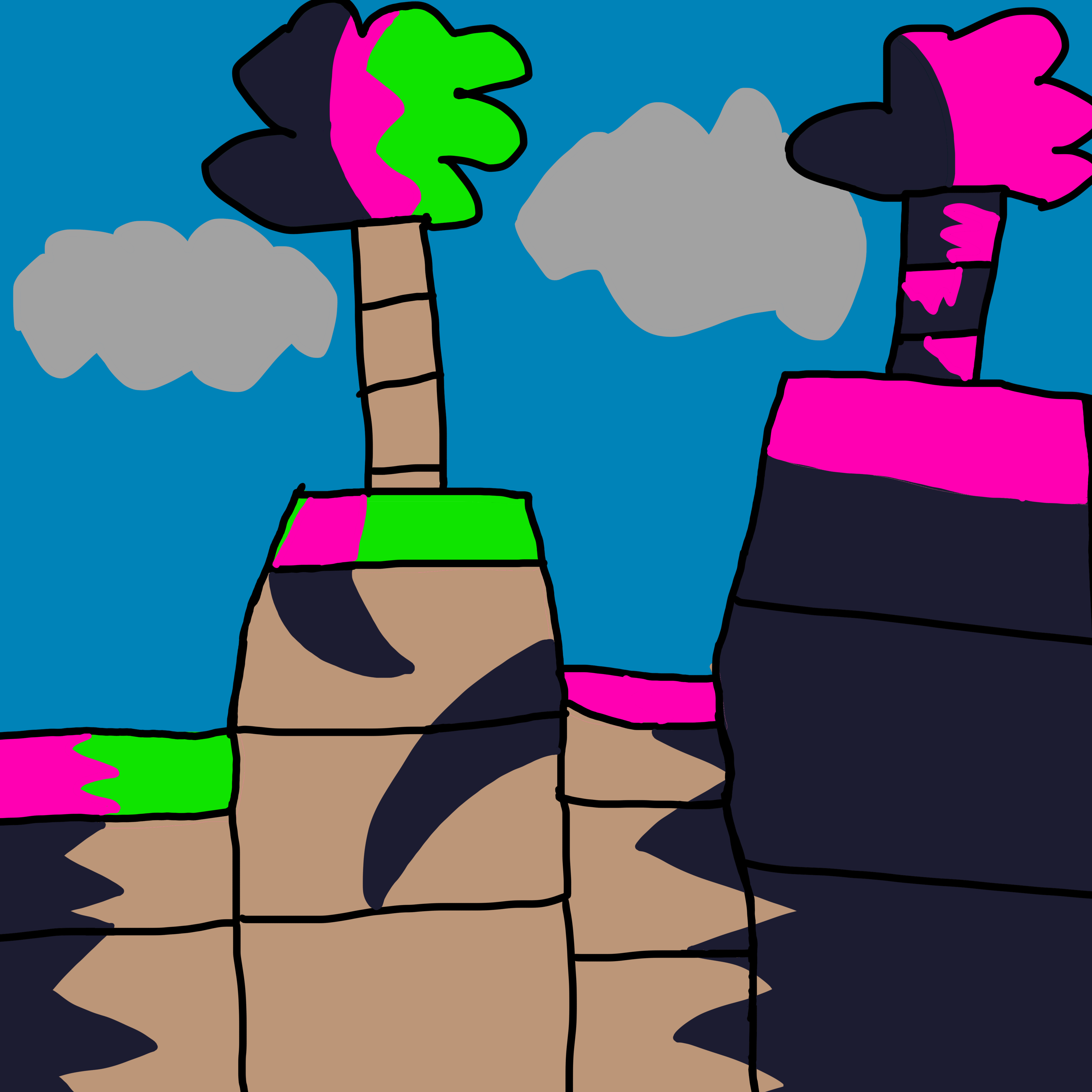 Corrupted Minecraft Background - ibisPaint