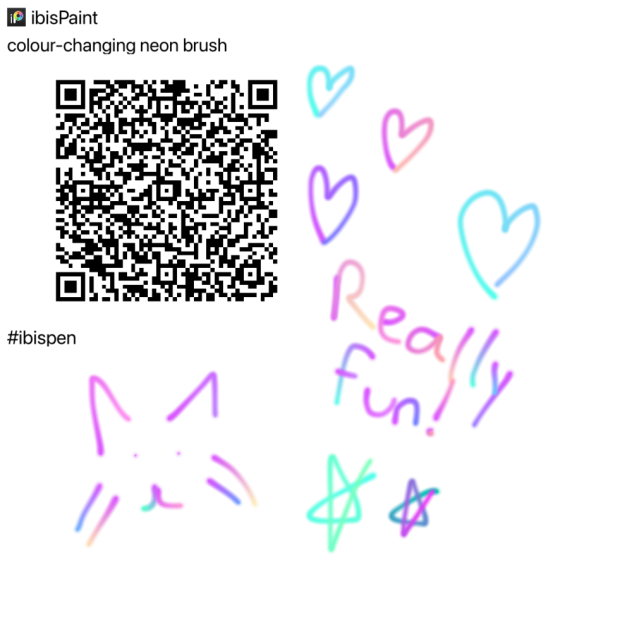 colour-changing neon brush - ibisPaint