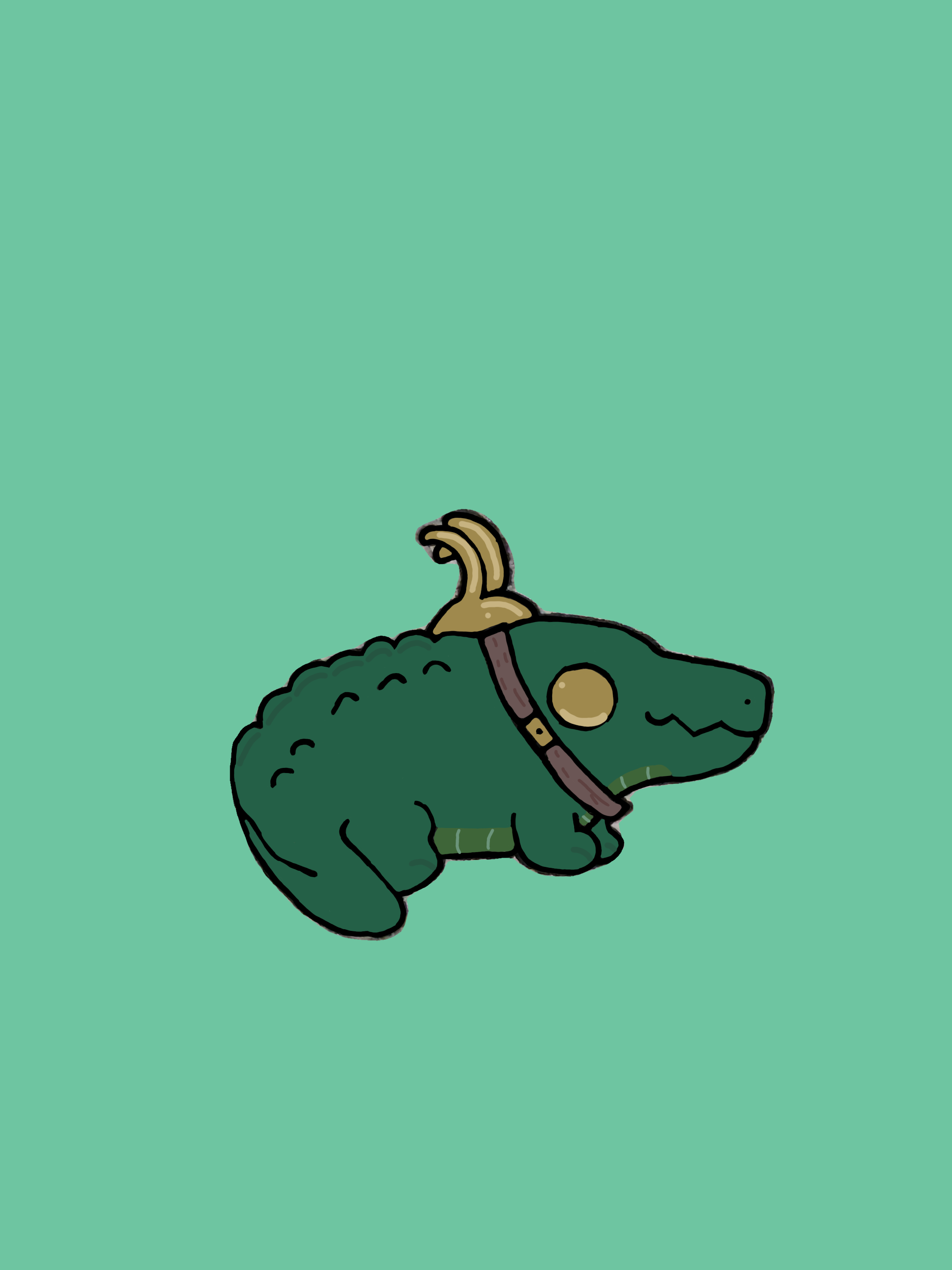 chibi alligator Loki #1 - ibisPaint