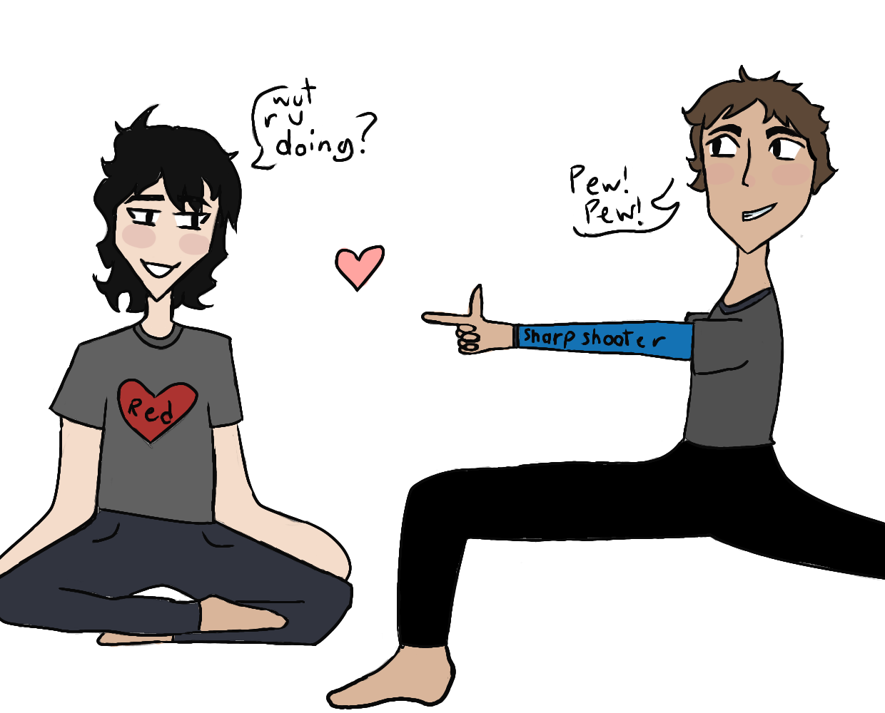 Keith & lance doing yoga #klance#Voltron - ibisPaint
