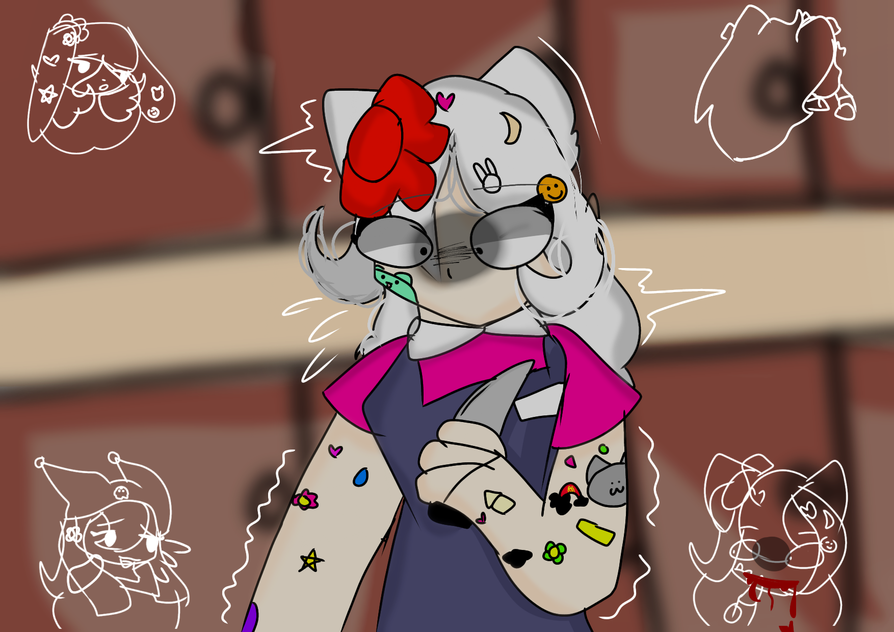 Hell-on Kitty 😶 - ibisPaint