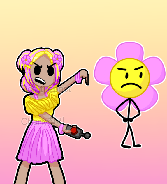 Flower humanized - ibisPaint