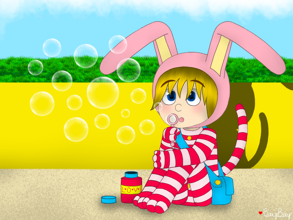 Blowing Bubbles - ibisPaint