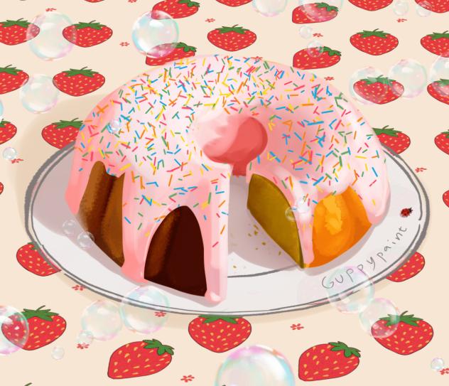 Pink cake - ibisPaint