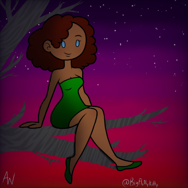 Lady In A Tree - ibisPaint