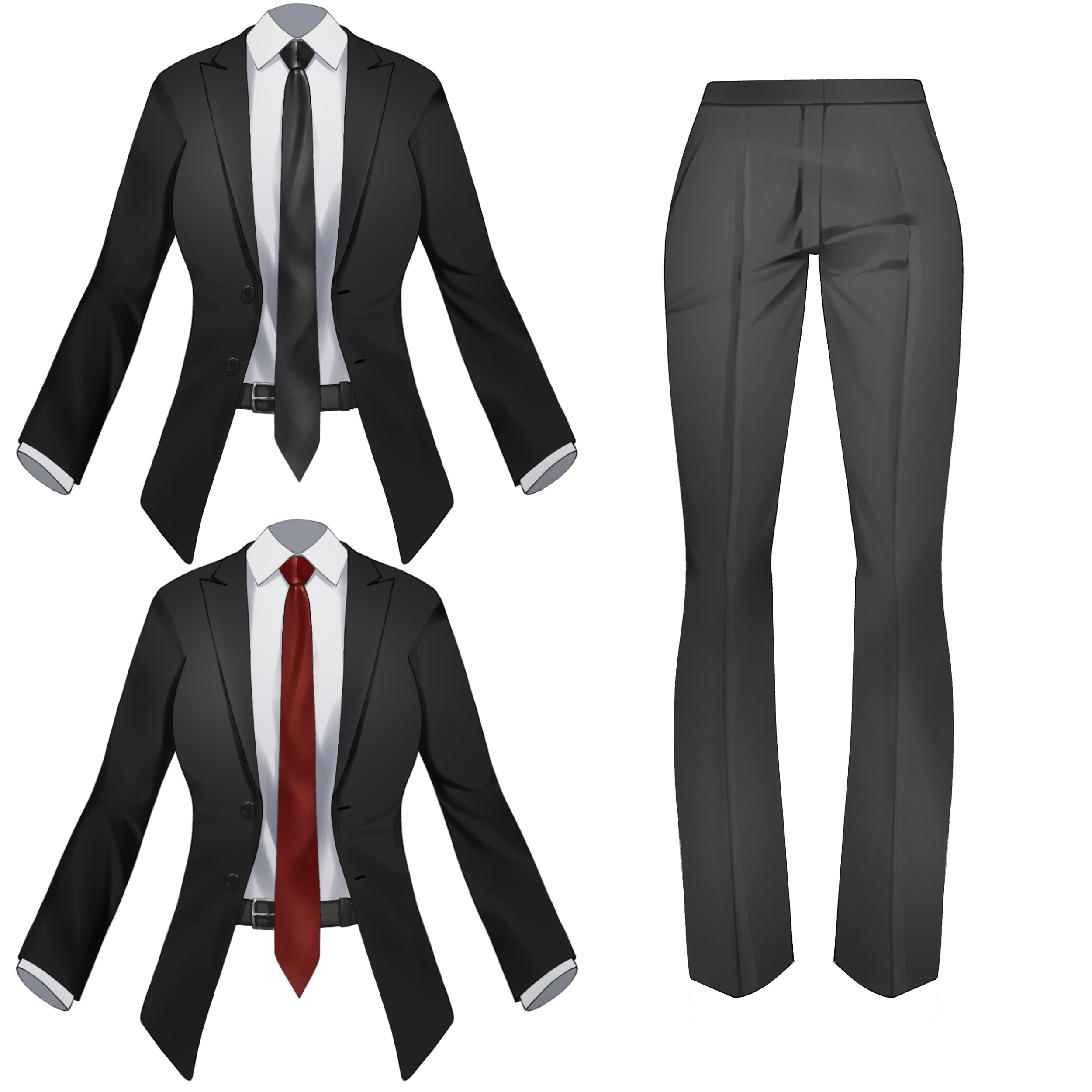 Formal Clothes (Black) - Female - ibisPaint